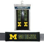 Michigan Wolverines Velour Seat Belt Pads - Detroit Game Gear