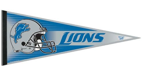 Detroit Lions NFL Pennant - Detroit Game Gear