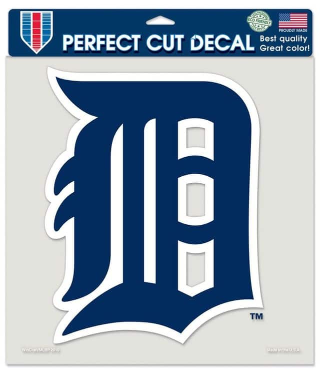 Detroit Tigers MLB 8″x8″ Perfect Cut Color Decal - Detroit Game Gear