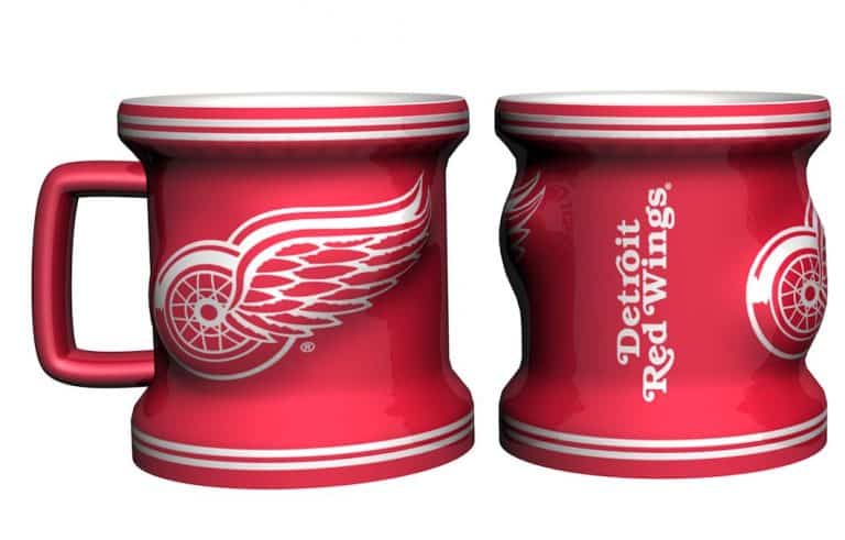 Detroit Red Wings NHL Sculpted Mini Mug Shot Glass - Detroit Game Gear