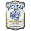 Michigan Wolverines Vintage Classic 11" x 17" Wood Sign - Detroit Game Gear