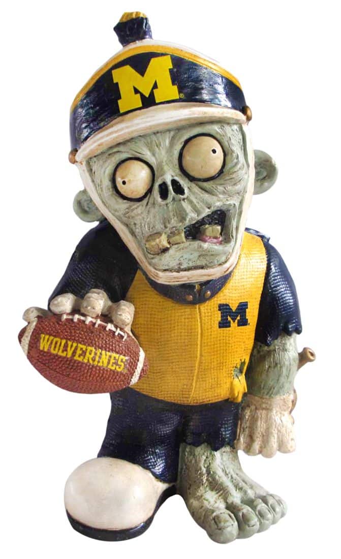 Michigan Wolverines NCAA Zombie Figurine - Thematic - Detroit Game Gear