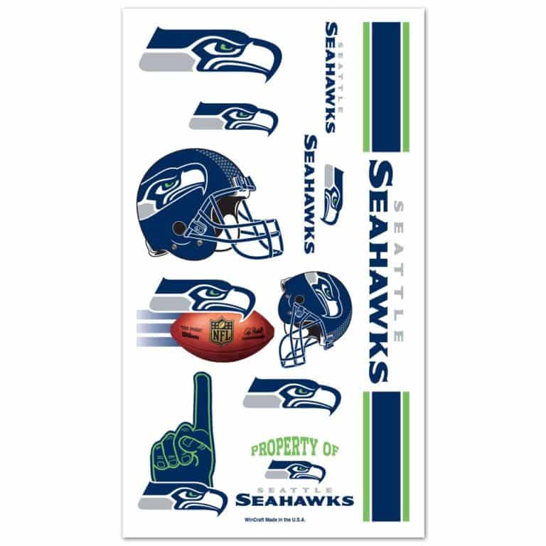 Seattle Seahawks Temporary Tattoos - Detroit Game Gear