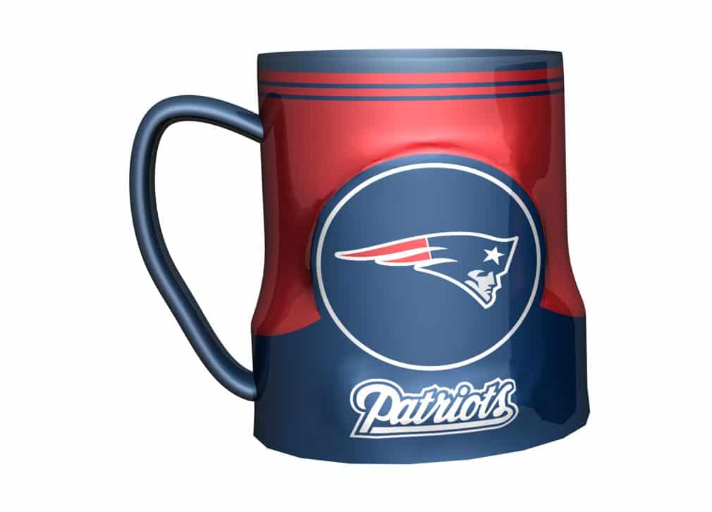 New England Patriots Coffee Mug - 18oz Game Time - Detroit Game Gear
