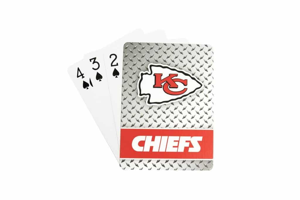 Kansas City Chiefs Playing Cards - Diamond Plate - Detroit Game Gear