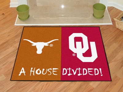 Texas - Oklahoma House Divided Rugs 34"x45" - Detroit Game Gear