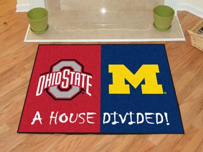 Ohio State - Michigan House Divided Rugs 34"x45" - Detroit Game Gear