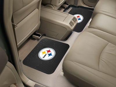Pittsburgh Steelers Backseat Utility Mats 2 Pack - Detroit Game Gear