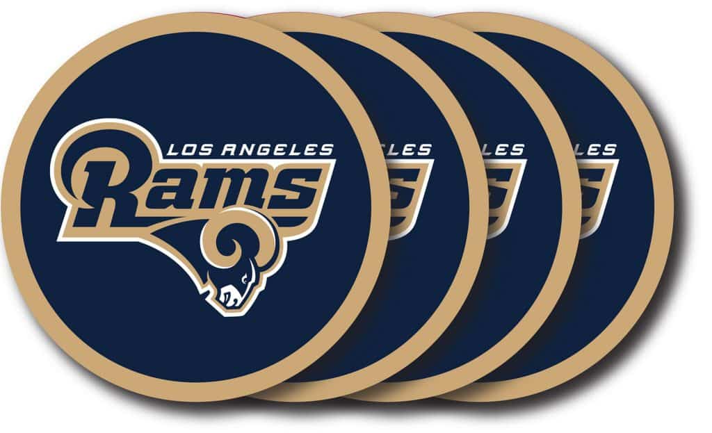 Los Angeles Rams Coaster Set - 4 Pack - Detroit Game Gear