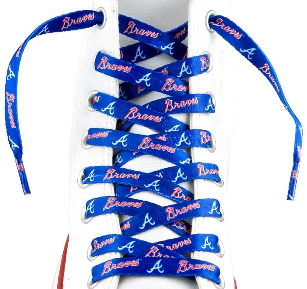 Atlanta Braves Shoe Laces - 54" - Detroit Game Gear