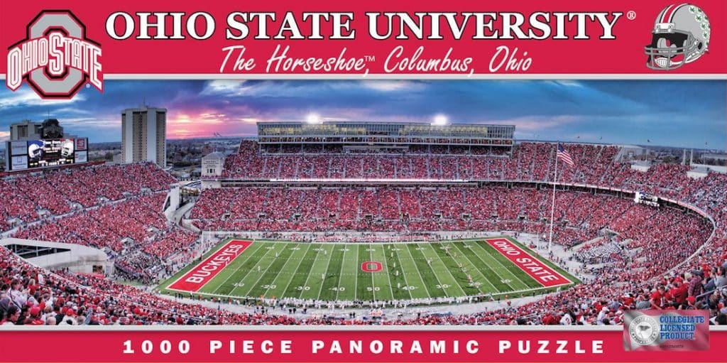 Ohio State Buckeyes Panoramic Stadium Puzzle - Detroit Game Gear