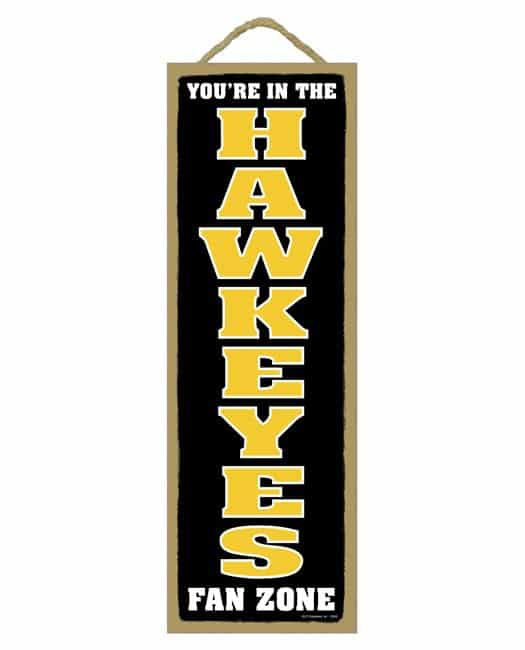 Iowa Hawkeyes Fan Zone Wood Sign - Detroit Game Gear