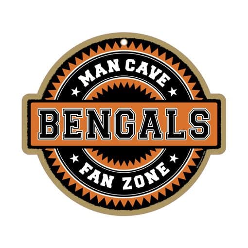Cincinnati Bengals Man Cave Fan Zone Wood Sign - Detroit Game Gear