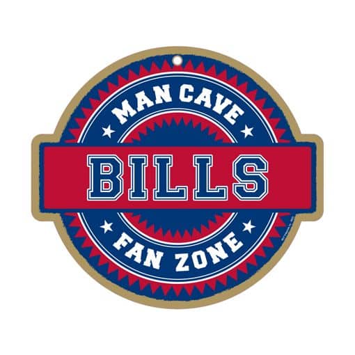 Buffalo Bills Man Cave Fan Zone Wood Sign - Detroit Game Gear