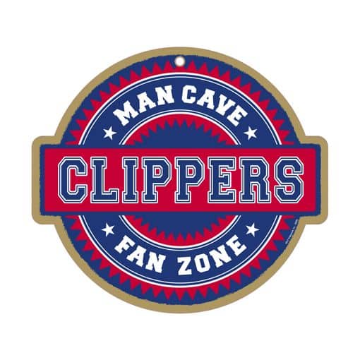 Los Angeles Clippers Man Cave Fan Zone Wood Sign - Detroit Game Gear