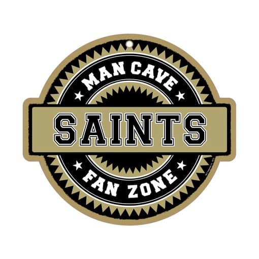 New Orleans Saints Man Cave Fan Zone Wood Sign - Detroit Game Gear