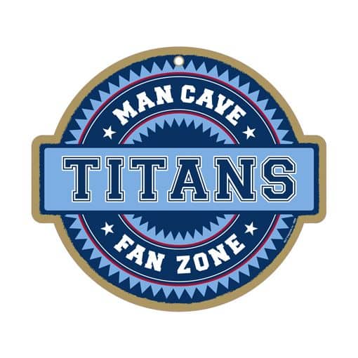 Tennessee Titans Man Cave Fan Zone Wood Sign - Detroit Game Gear