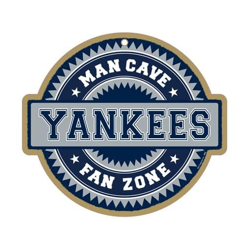 New York Yankees Man Cave Fan Zone Wood Sign - Detroit Game Gear