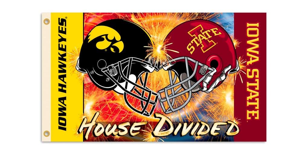 Iowa Hawkeyes / Iowa State Cyclones Rivalry 3'x5' Flag - Detroit Game Gear