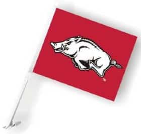 Arkansas Razorbacks Car Flag - Detroit Game Gear