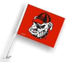 Georgia Bulldogs Car Flag - Detroit Game Gear