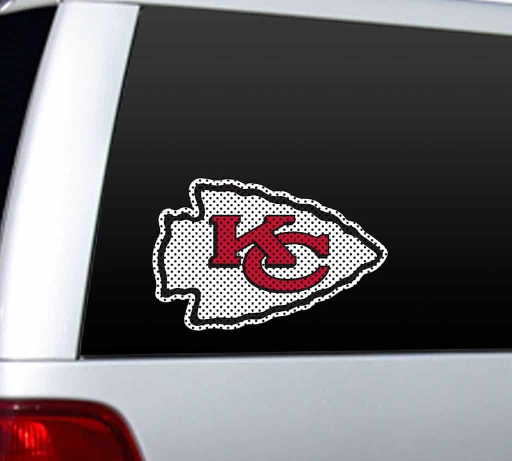 Kansas City Chiefs Die-Cut Window Film - Large - Detroit Game Gear