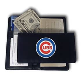 Chicago Cubs Embroidered Leather Checkbook Cover - Detroit Game Gear