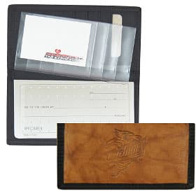 Iowa State Cyclones Leather/Nylon Embossed Checkbook Cover - Detroit ...