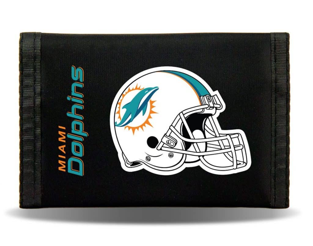 Miami Dolphins Nylon Trifold Wallet - Detroit Game Gear