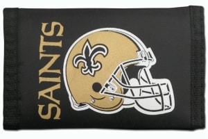 New Orleans Saints Nylon Trifold Wallet - Detroit Game Gear