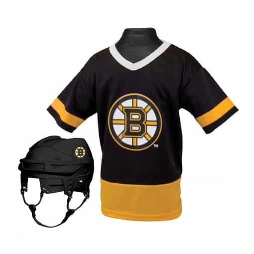 Boston Bruins Hockey Helmet and Jersey Top Set - Detroit Game Gear