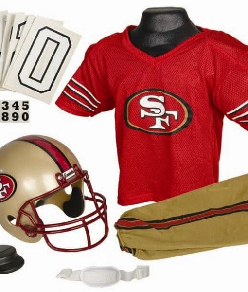 San Francisco 49ers Football Deluxe Uniform Set - Size Small - Detroit ...
