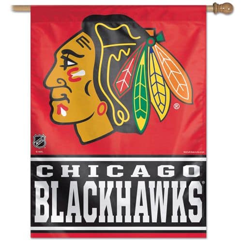 Chicago Blackhawks 27"x37" Banner - Detroit Game Gear