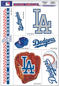 Los Angeles Dodgers 11"x17" Ultra Decal Sheet - Detroit Game Gear