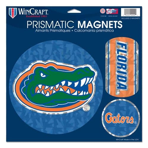 Florida Gators Magnets - 11"x11 Prismatic Sheet - Detroit Game Gear