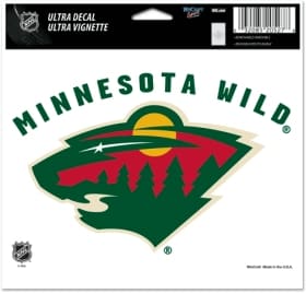 Minnesota Wild 5"x6" Color Ultra Decal - Detroit Game Gear