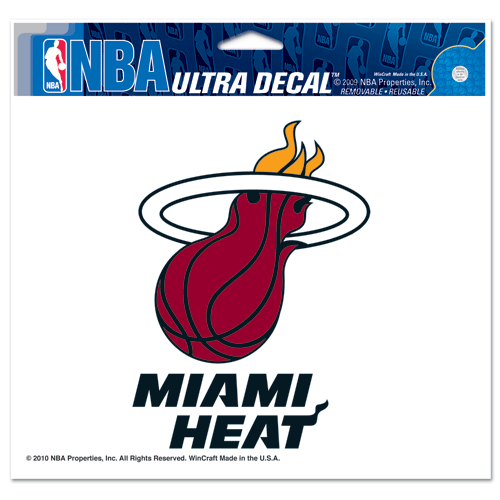 Miami Heat 5"x6" Ultra Decal - Detroit Game Gear