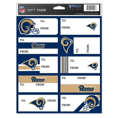 St. Louis Rams Gift Tags - Detroit Game Gear