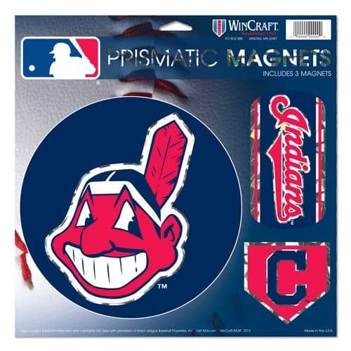 Cleveland Indians Magnets - 11"x11 Prismatic Sheet - Detroit Game Gear