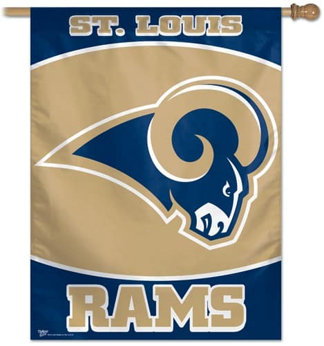 St. Louis Rams 27"x37" Banner - Detroit Game Gear