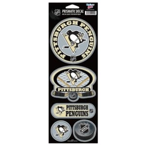Pittsburgh Penguins Prismatic Stickers - Detroit Game Gear