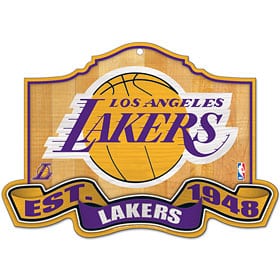 Los Angeles Lakers Wood Sign - Detroit Game Gear