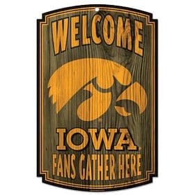 Iowa Hawkeyes Wood Sign - Detroit Game Gear