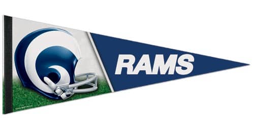 St. Louis Rams Premium Throwback Pennant - Detroit Game Gear