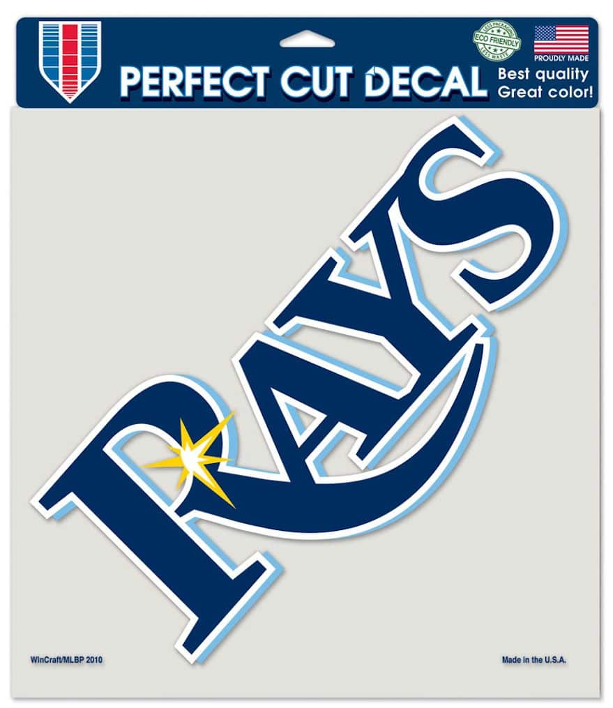 Tampa Bay Rays Die-Cut Decal - 8"x8" Color - Detroit Game Gear