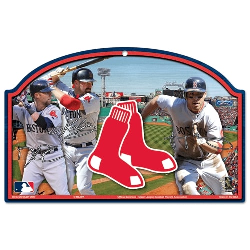 Boston Red Sox Wood Sign - Players Design - Detroit Game Gear