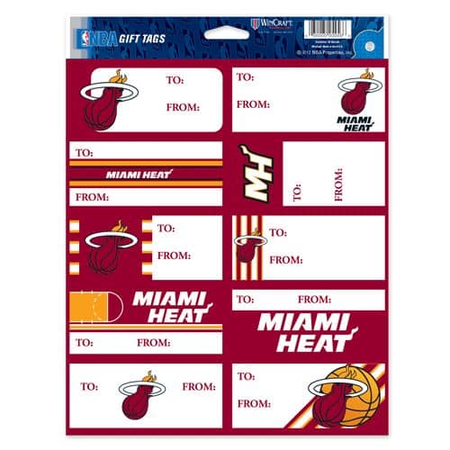 Miami Heat Gift Tags - Detroit Game Gear