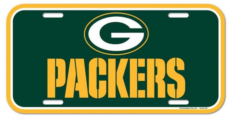 Green Bay Packers License Plate - Detroit Game Gear