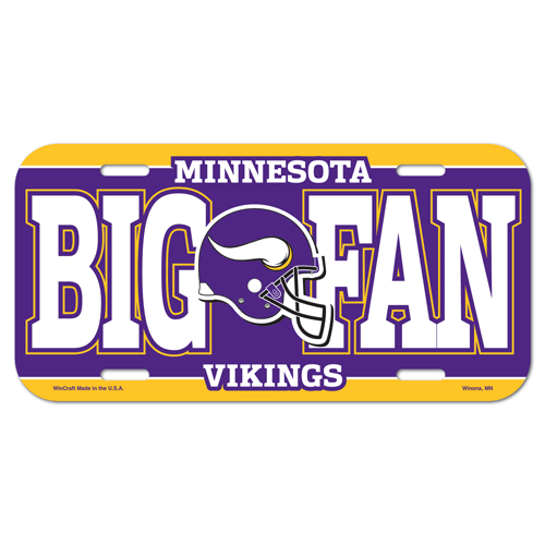Minnesota Vikings License Plate - Detroit Game Gear