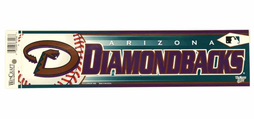 Arizona Diamondbacks Bumper Sticker - Detroit Game Gear